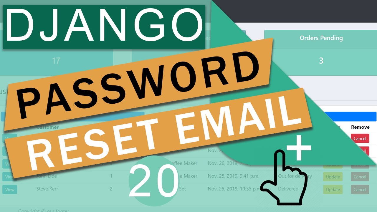 Password Reset Email | Django (3.0) Crash Course Tutorials (pt 20)