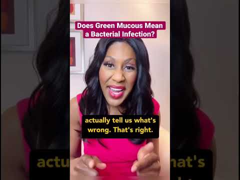 Does Green Mucous 🤢 Mean a Bacterial Infection? #shorts