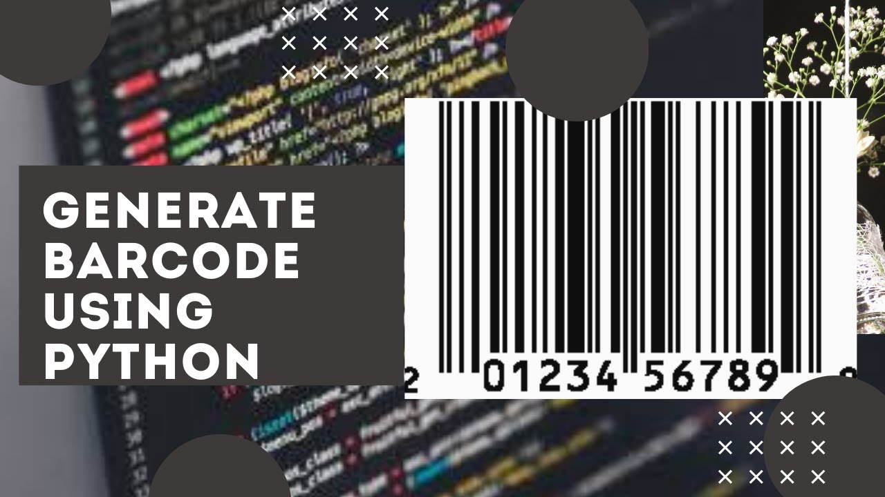 Generating a barcode using python || barcode generator