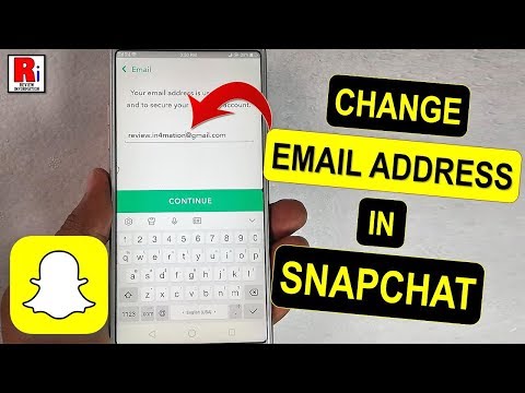 How To Change / Replace Email Address In Snapchat
