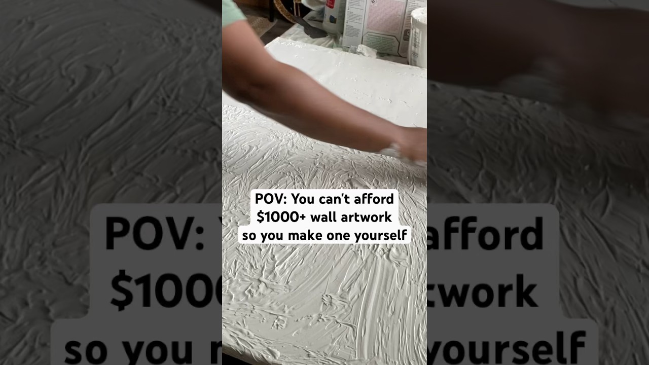 DIY Textured Wall Art | Modern + Minimal Wall Decor #diy #texturedwallart