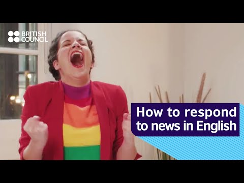 How to respond to news in English