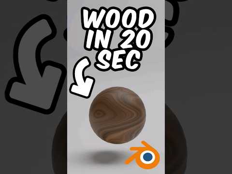 Master Blender with Fast Realistic Procedural Wood #shorts