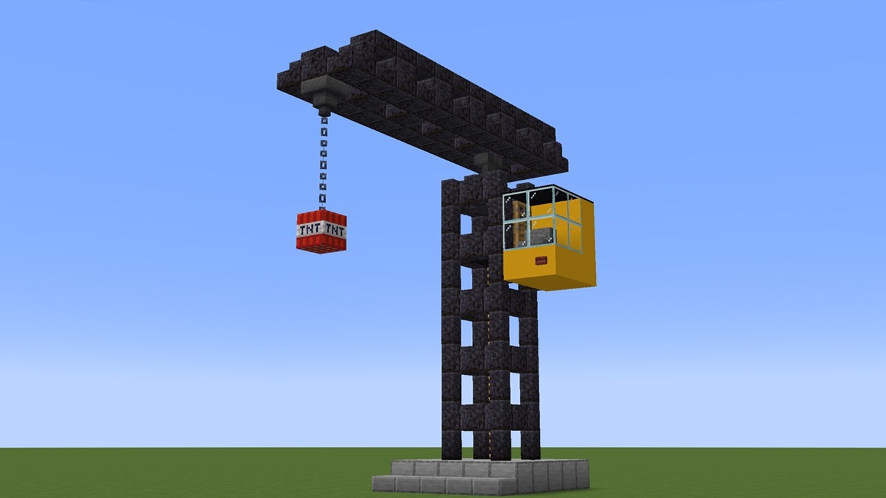 How To Build a Crane In Minecraft | Step-By-Step - Minecraft Builders