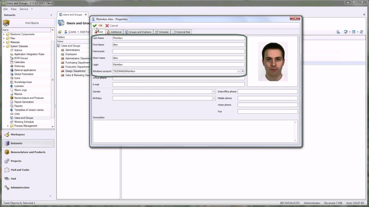 T FLEX DOCs   Users and Groups for Administrators