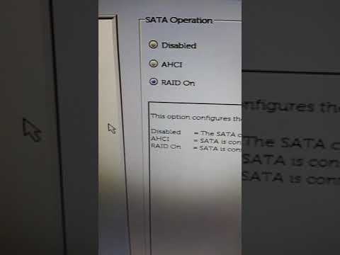 Dell PowerEdge T40 RAID BIOS Setting and Intel Rapid RAID Mode