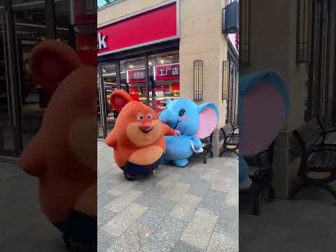 It's useless to eat so fat, rats and rats. Funny Gaoyou Damn City Gaoyou Super fun amusement par