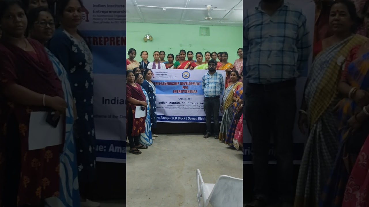 EDP training for EDP training for Entrepreneurs under MED scheme at TRLM, Amarpur Block #trlm #nrlm