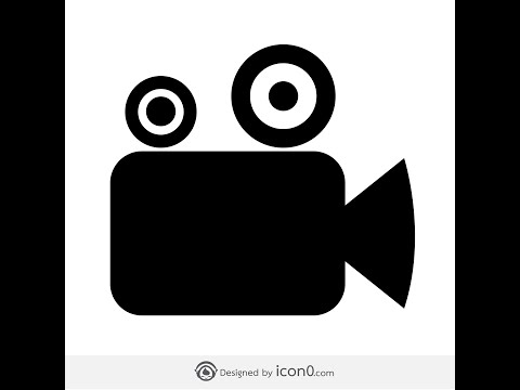 How to Create Simple Video camera icon , Video icon