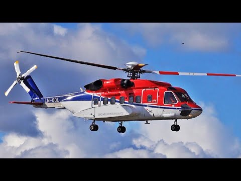 CHC Helikopter Service S-92 | Low pass at Stord airport, may 2020