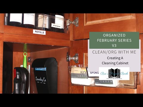 Creating a Cleaning Center (V3) | Organized February Series V3 | ORGANZIE with Bre