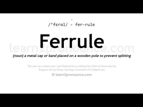 Pronunciation of Ferrule | Definition of Ferrule