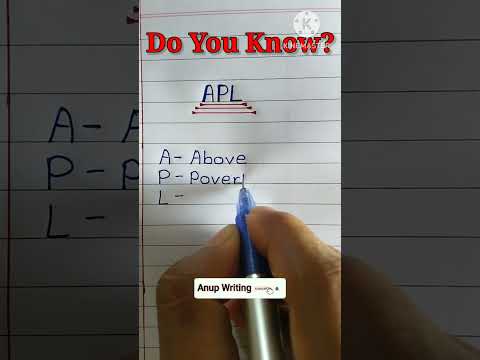Full Form of APL #shorts #viral #trendingshorts #ytshorts #fullform #anupwriting