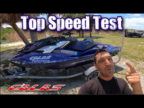 2021 Sea Doo RXPX Top Speed Results after Calas Cam on a Pro Stock Race Jetski + Calas Performance