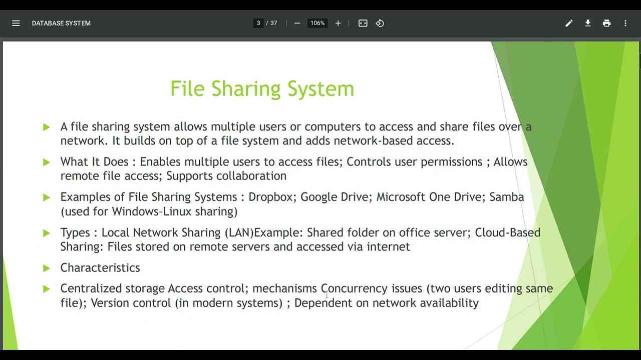 Database System vs File System vs File Sharing System | Definition Differences Examples & Advantages