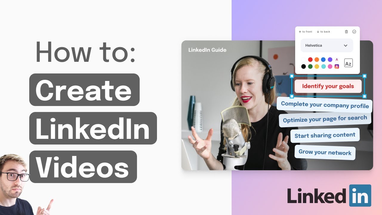Let's Create Professional Looking LinkedIn Videos | Type Studio