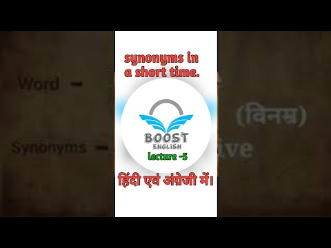 Synonyms in a short time | Boost English | Synonyms for competitive exams......👍👍