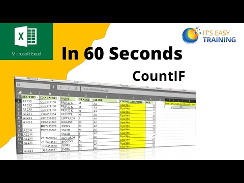 CountIF in under 60 seconds | ITs Easy Training