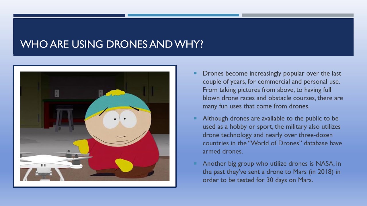 A PowerPoint about Drones