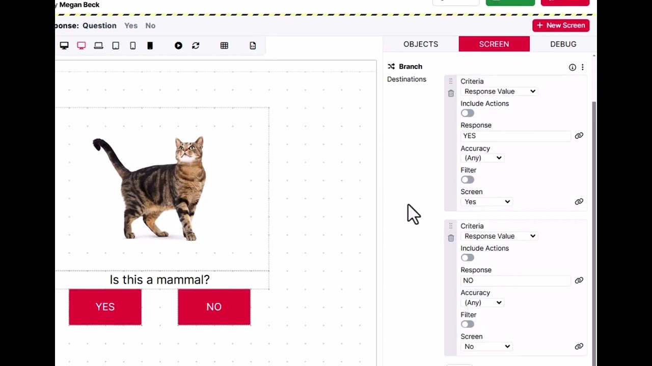 Gorilla.sc - Tutorial: Screen Branching
