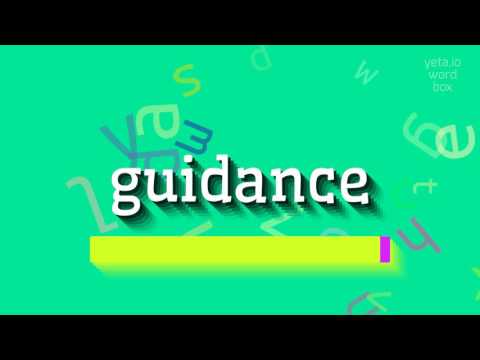 How to say "guidance"! (High Quality Voices)