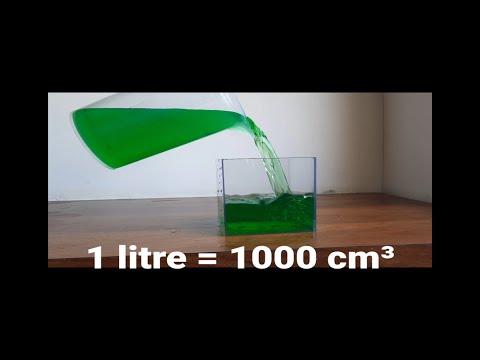 1 litre = 1000 cm³ ll Volume ll Mathematics ll Practical demonstration