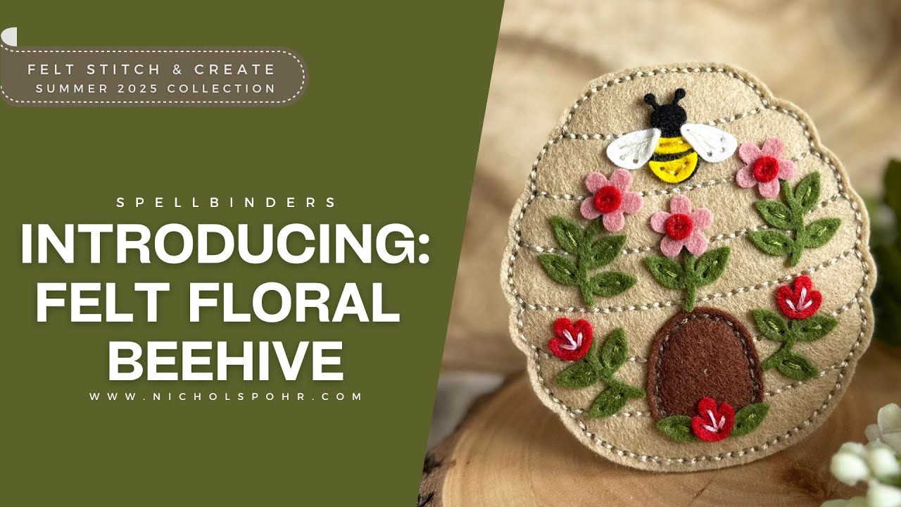 CREATE Your Own FLORAL BEEHIVE with Felt Stitching DIY Magic!