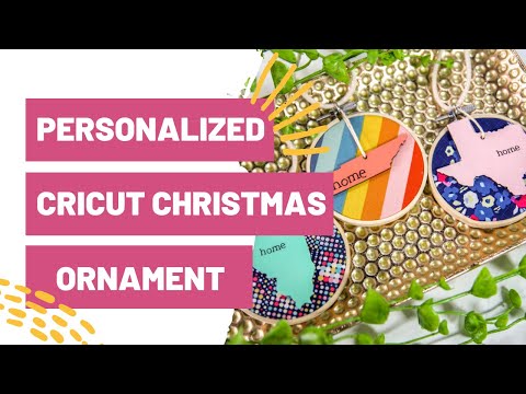 DIY Personalized Cricut Christmas Ornaments