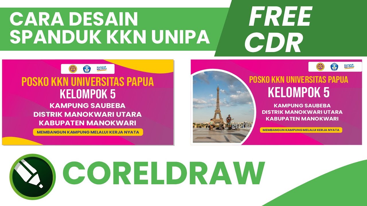 Cara Desain Spanduk KKN dengan Menggunakan CorelDraw