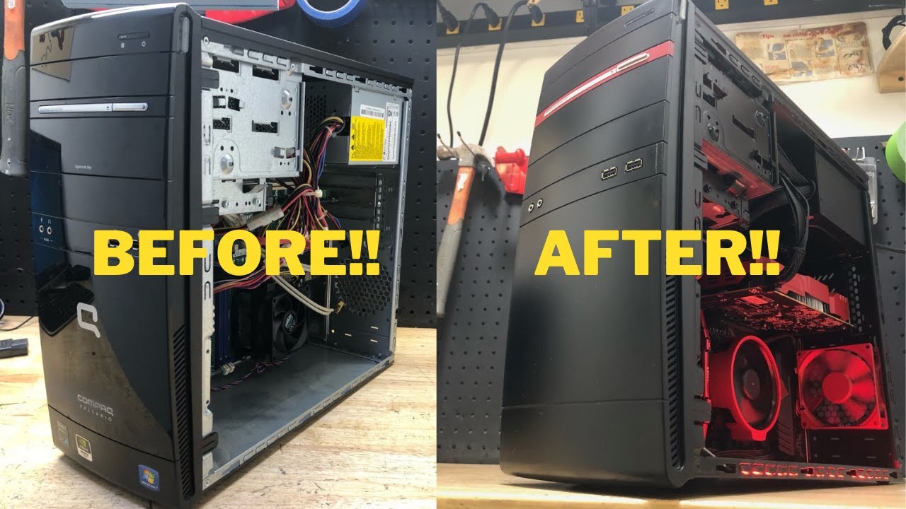 Old Compaq Presario gets one last chance!!  Ryzen 5 2400g build! $175 gaming build!