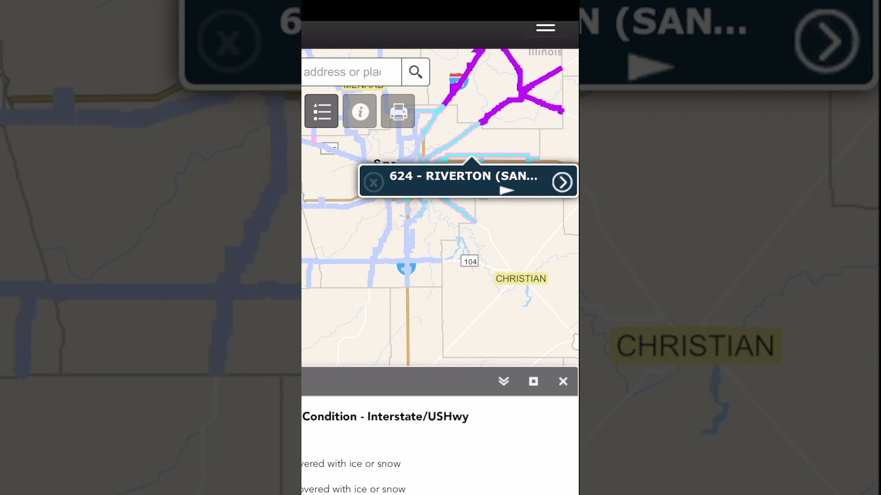 Winter Road Conditions Map Tutorial
