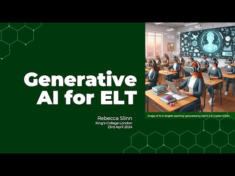 AI in ELT Workshop Spring 2024
