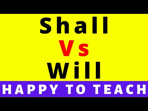 shall Vs will Grammar | Simple Future Tense | English Grammar Lesson