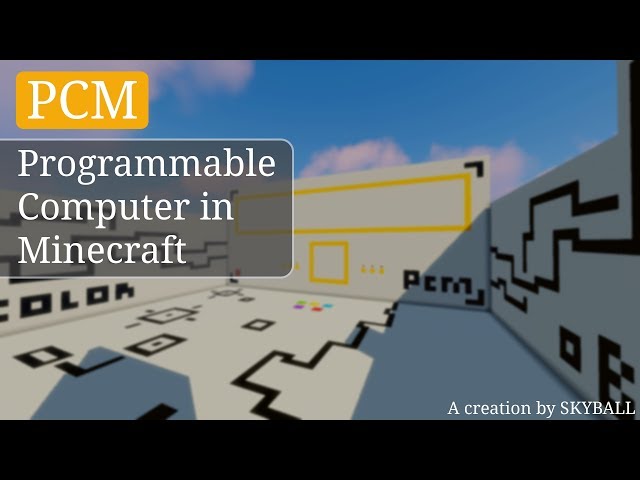 PCM - Programmable Computer in Minecraft Minecraft Map
