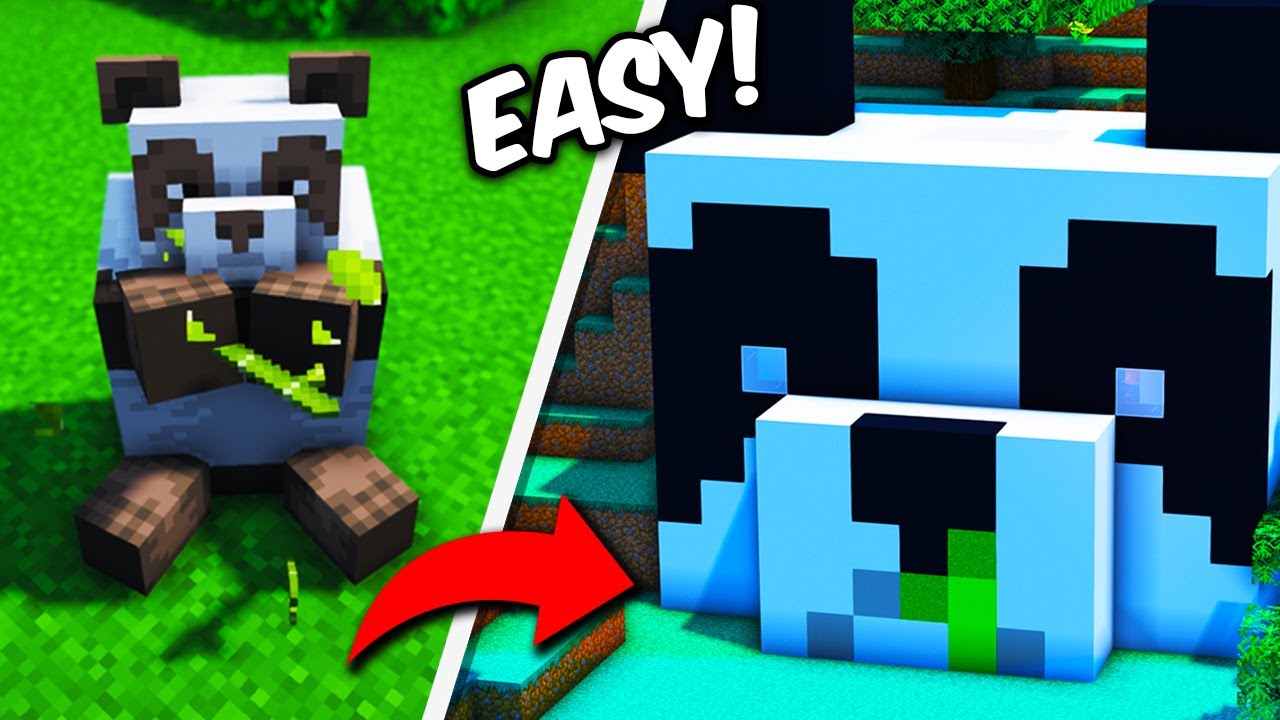 How To Build Panda Survival House in Minecraft (LIVE INSIDE) - EASY ...