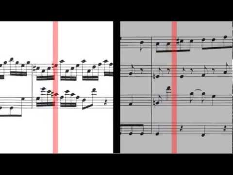 BWV 1052 - Harpsichord Concerto in D Minor (Scrolling)