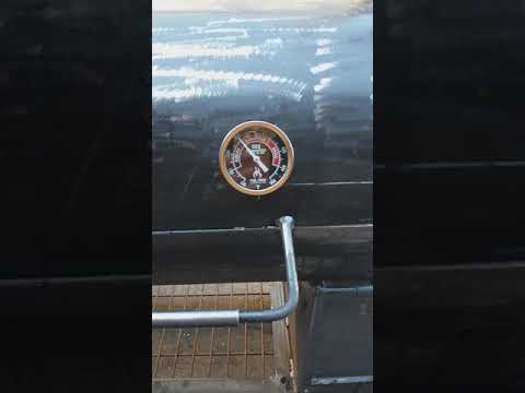 48 x 20 reverse flow smoker temp test