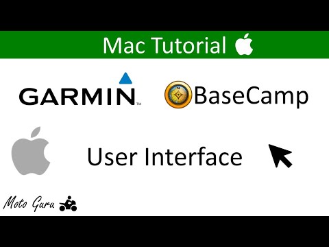 Garmin Basecamp User Interface for Mac