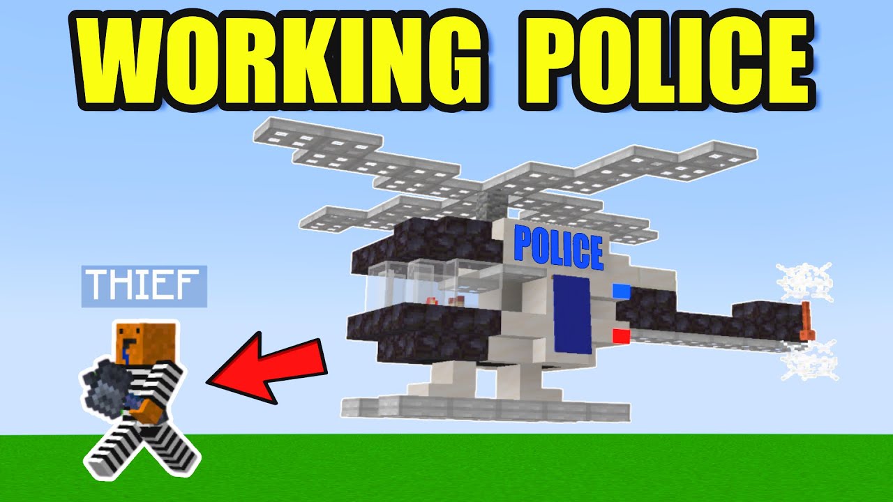 Make A Fully Working POLICE STATION in Minecraft! - Minecraft Builders