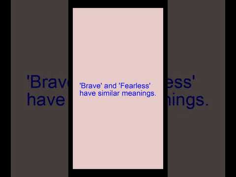 What’s the Synonym of ‘Brave’? 🦁 | Verbal Reasoning #shorts #shortsquiz #education #quiz #logic