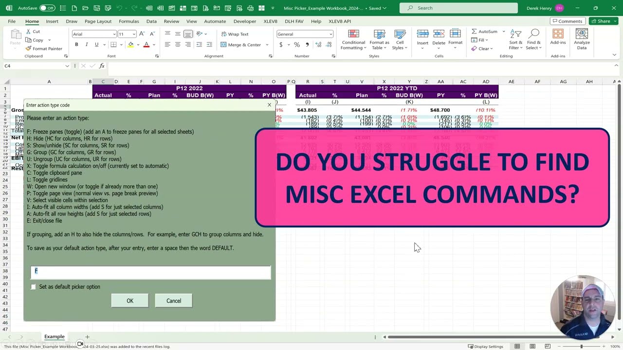 XLEV8 Macro: Misc Picker