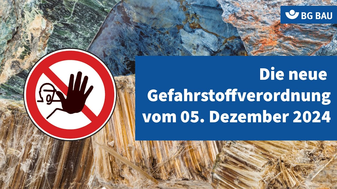 Novellierung der Gefahrstoffverordnung 2024 #bgbau #gefahrstoffverordnung #asbest #sanierung #bauen