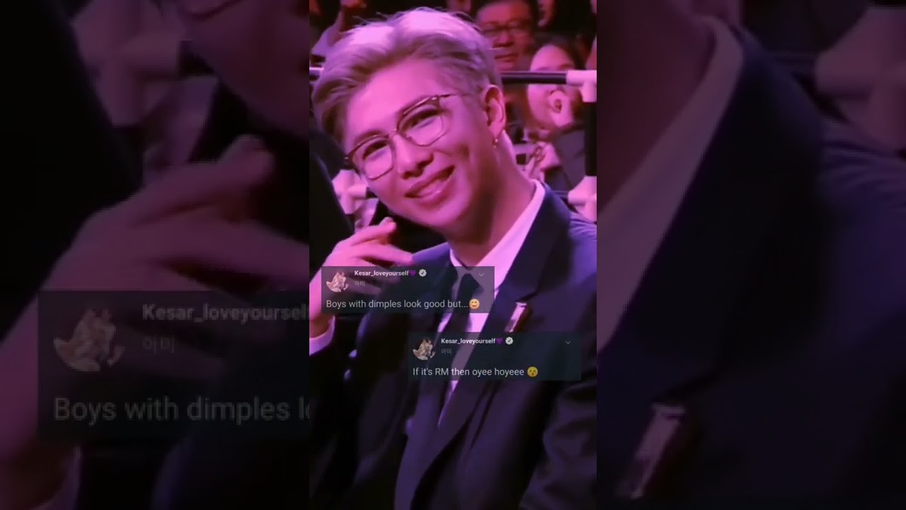 😚😚 he looks so cute with his dimples💜 #bts #rm #btsarmy  #shorts #cute