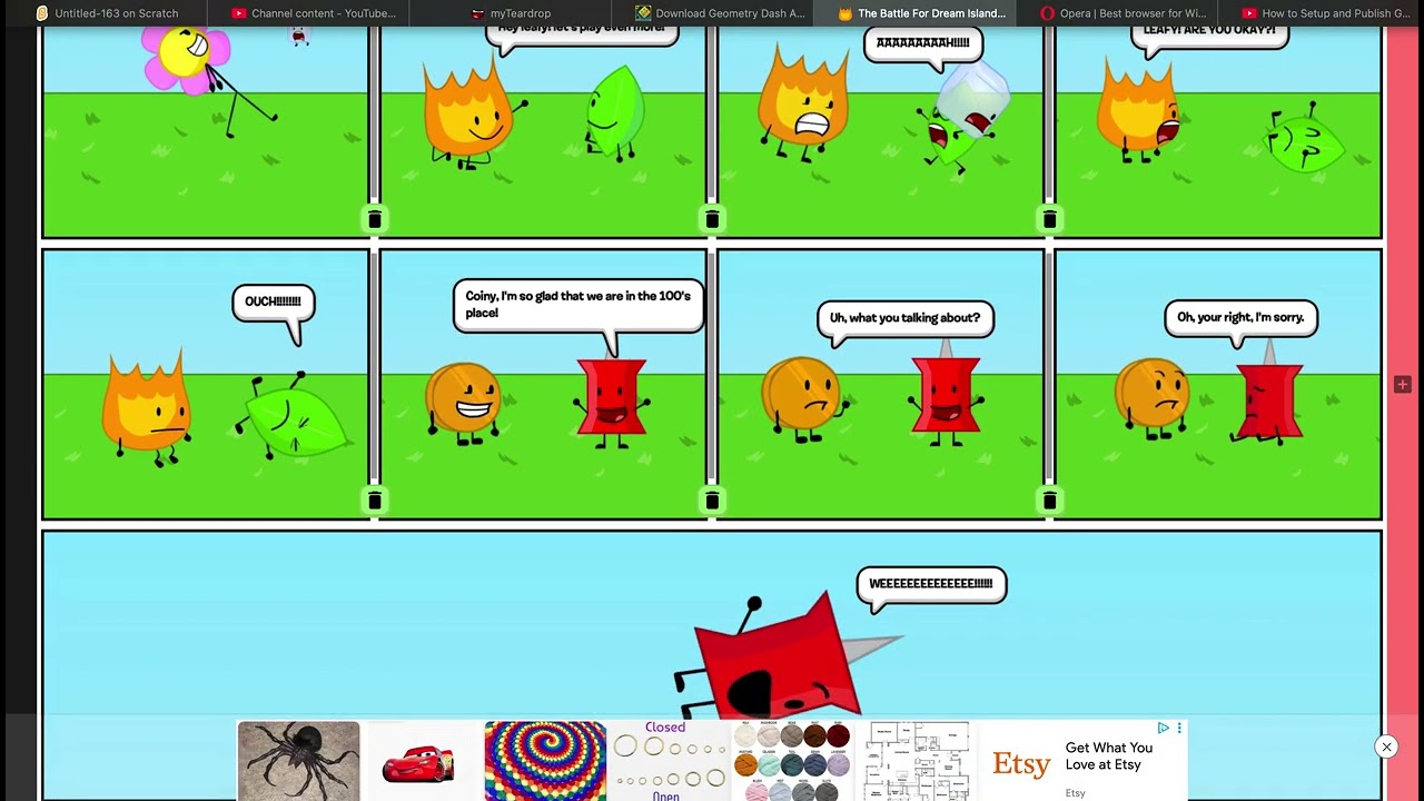 BFDI Comic story 1