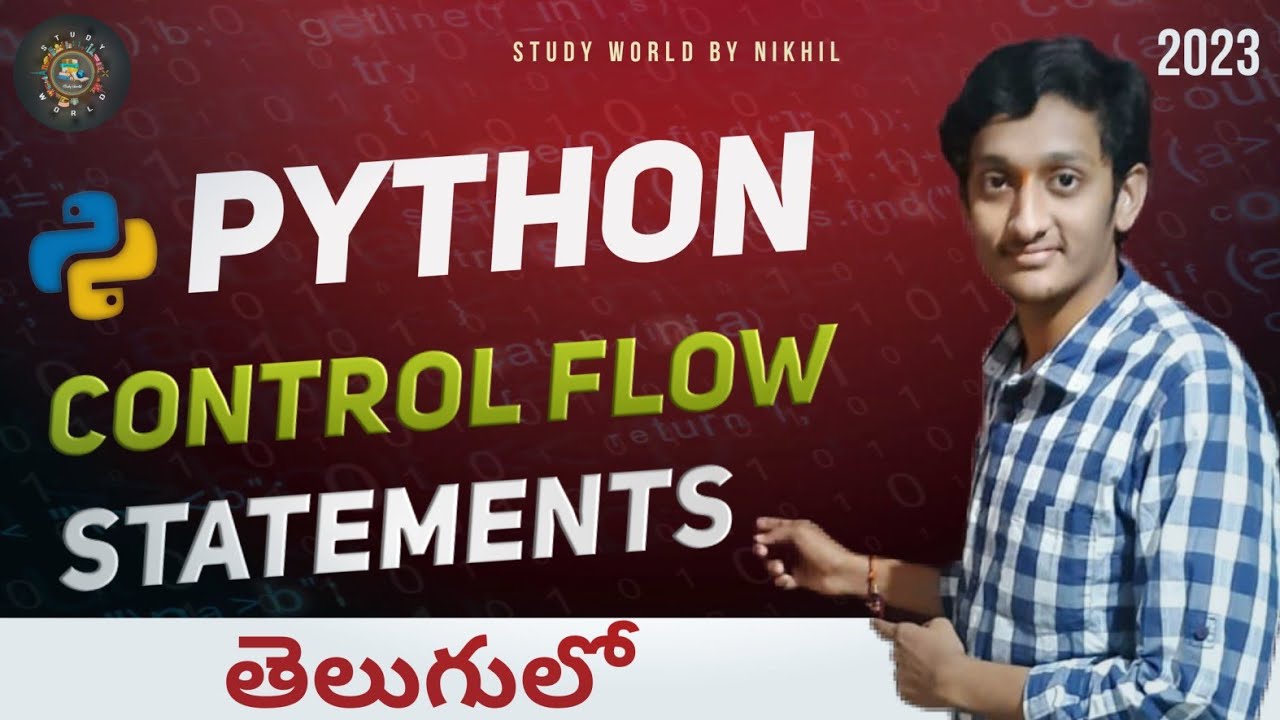 Python Control Flow Concept in Telugu #python #controlstatements