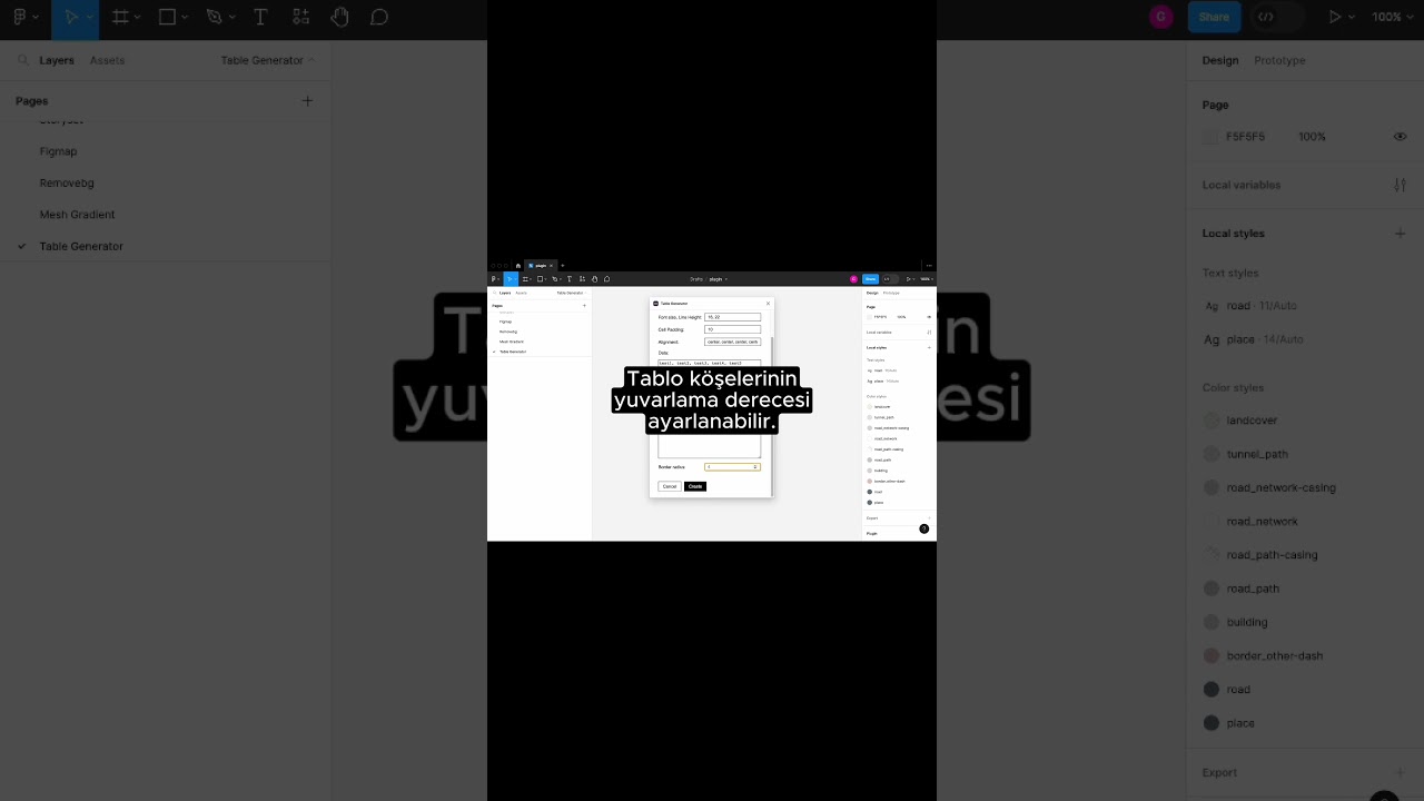 Figma Plugin Series | Table Generator #figma #table #plugin