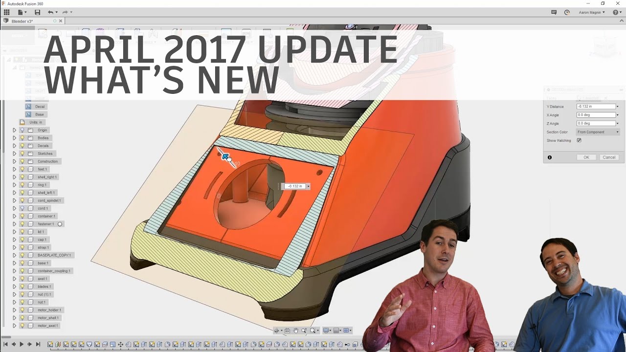 What's New in Fusion 360 April 2017 Update