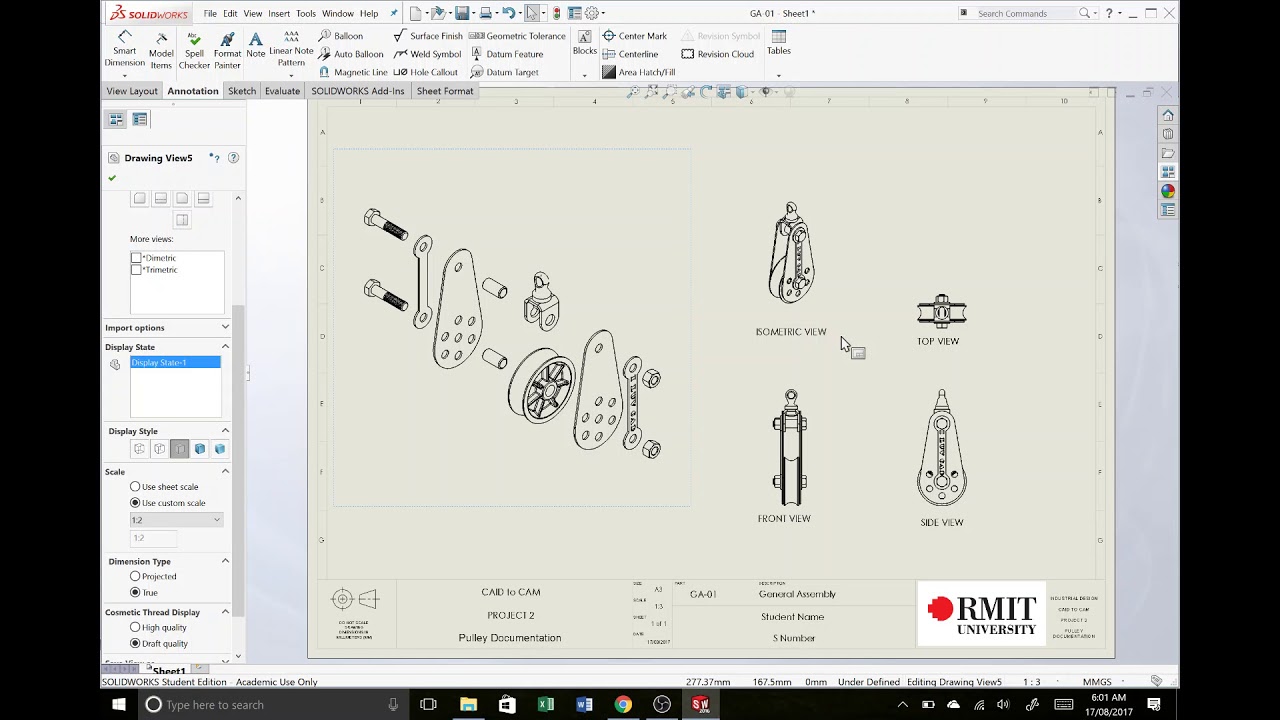 Lesson 12 - Week 4 - Assembly Drawings