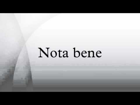 Nota bene
