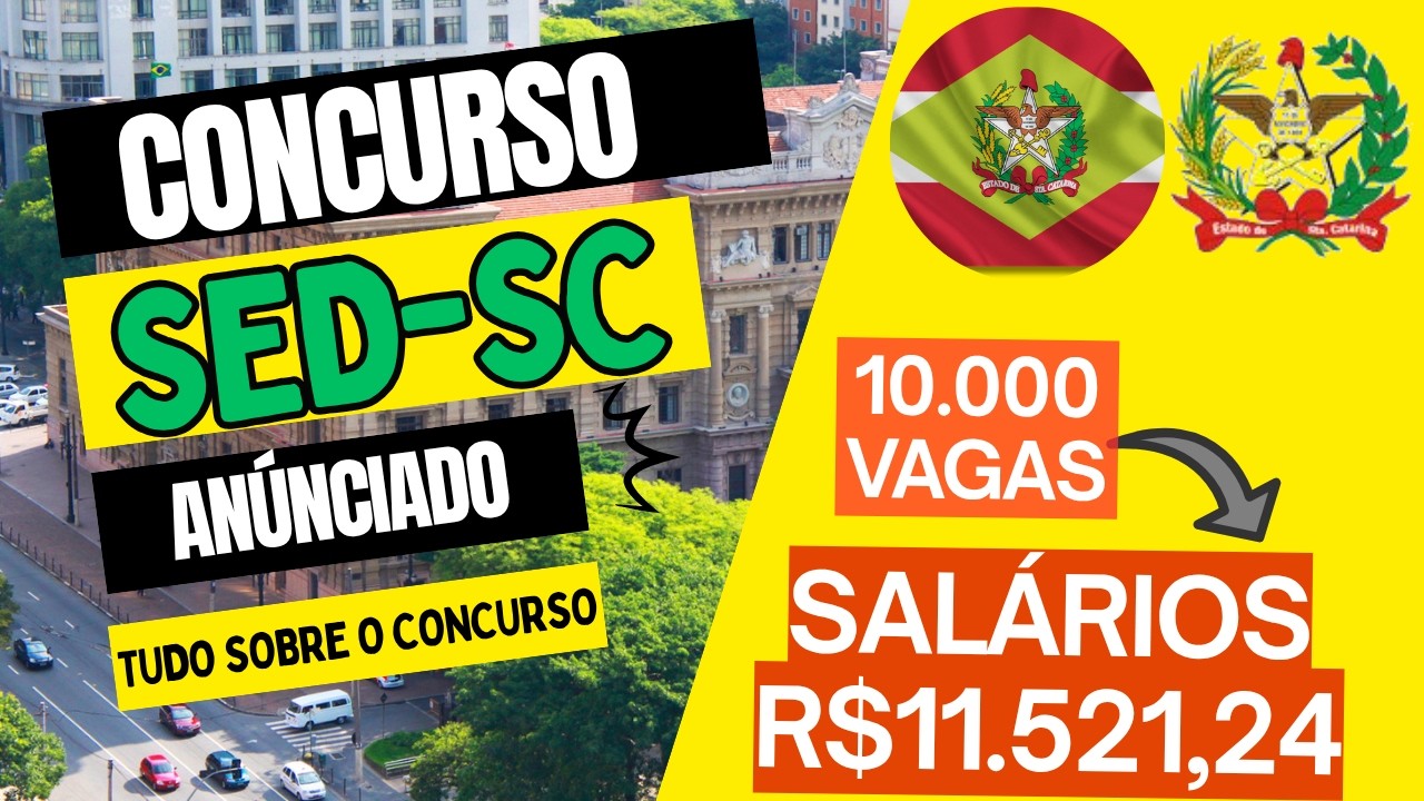 10.000 Vagas de Professor e Assistente! Veja o Edital SED SC 2026 Completo.